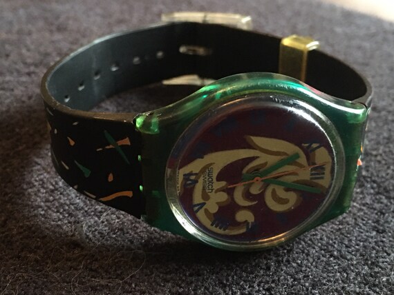Vintage Rare Swatch Multi coloured watch with origin… - Gem