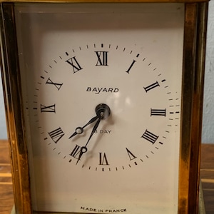 Vintage Bayard Brass 8 Day Carriage Clock - Etsy