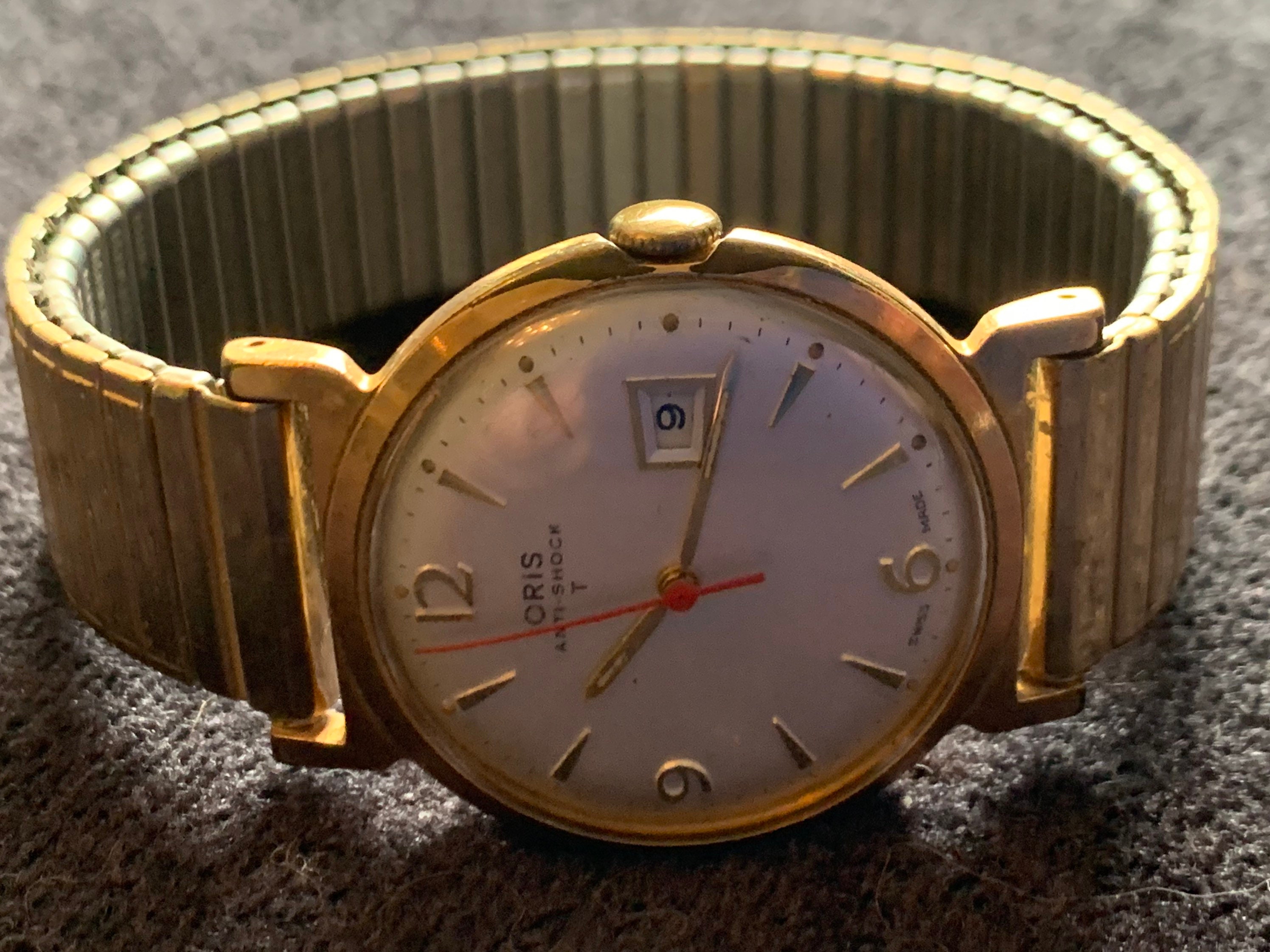 Vintage Oris Gold Tone Mens Watch Expandable Strap - Etsy