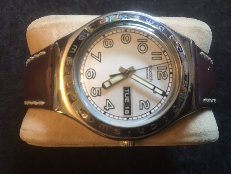 Vintage Rare Swatch Irony Stainless Steel Unisex Silver Tone - Etsy