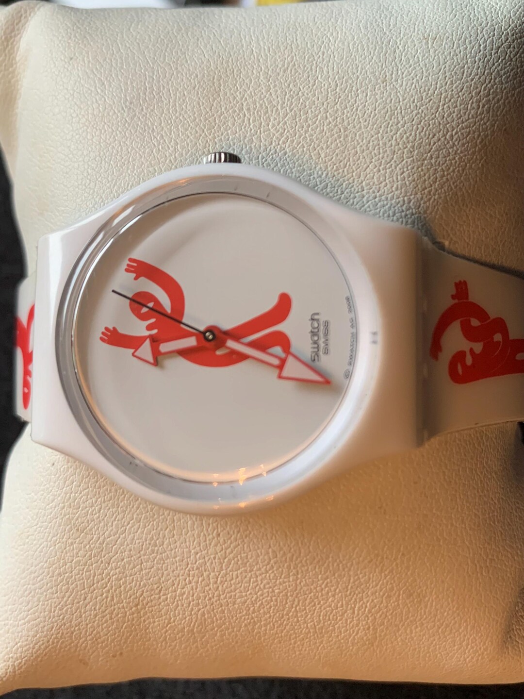 Rare Swatch Red People Watch With Original Matching Strap - Etsy