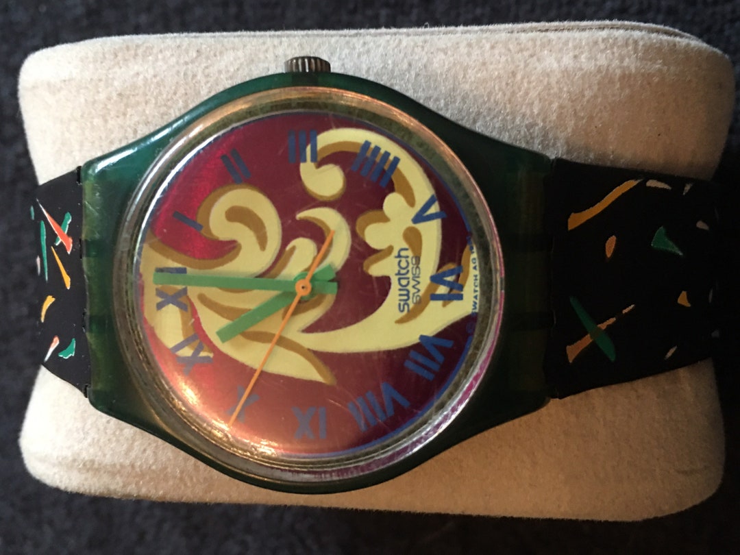 Vintage Rare Swatch Multi Coloured Watch With Original Box and Strap - Etsy