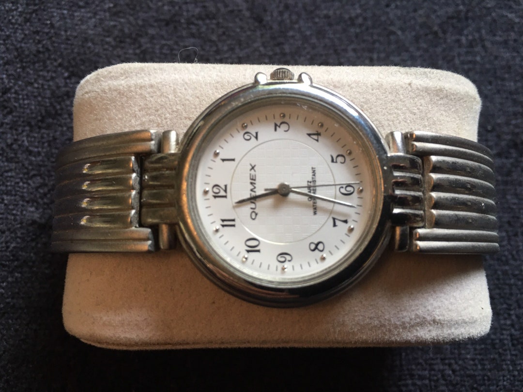 Vintage Retro Quemex Silver Tone Mens Watch - Etsy