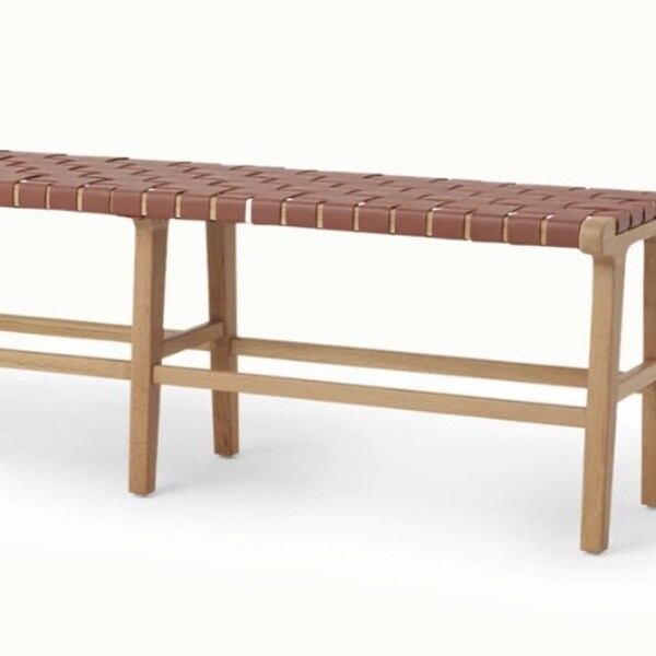 Leather Bench - Etsy