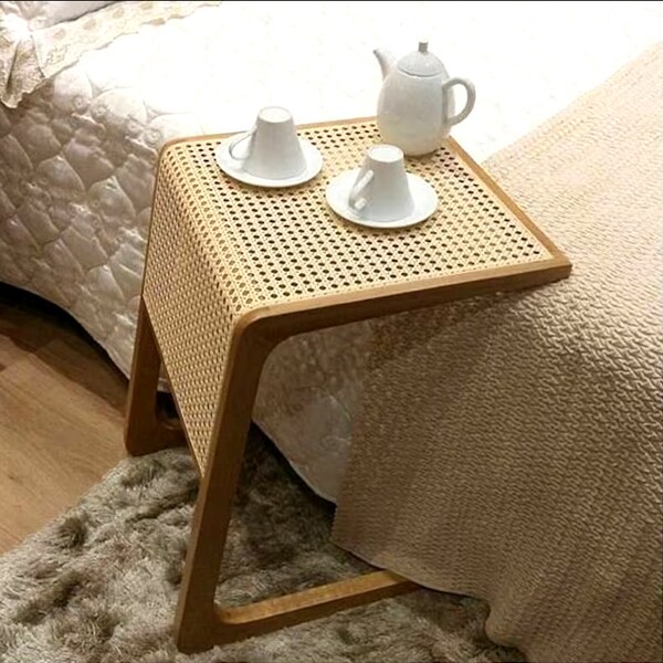 Rattan Side Table - Etsy