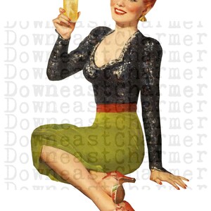 Set 35 Retro Clipart..5 Transparent Background PNG Files - Etsy