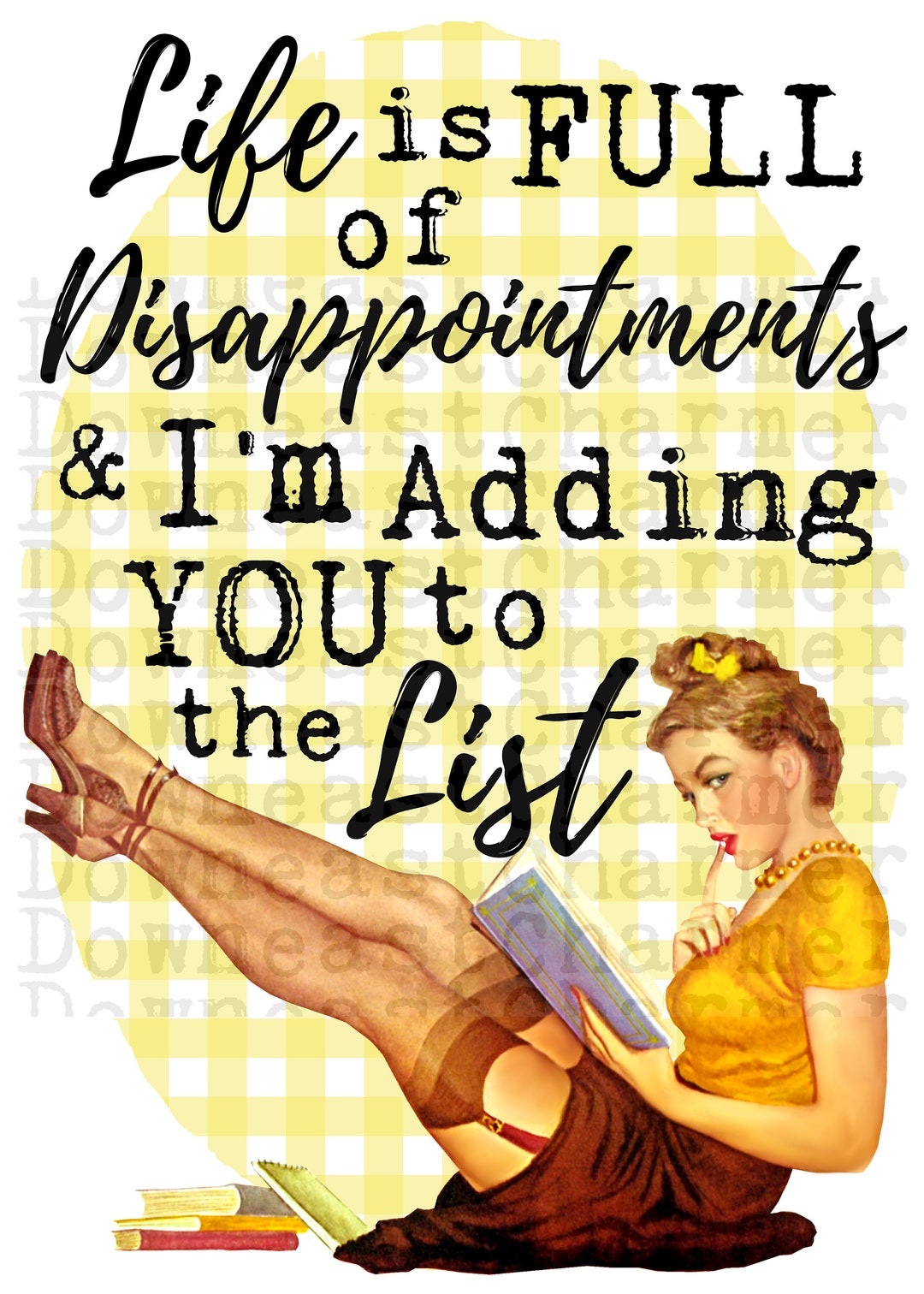 I'm Adding You to the List..sublimation Clipart Design - Etsy