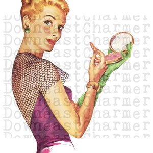 Set 3 Retro Clipart..5 Transparent Background PNG Files - Etsy