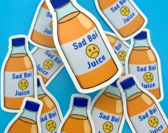 Sad Sticker | Etsy