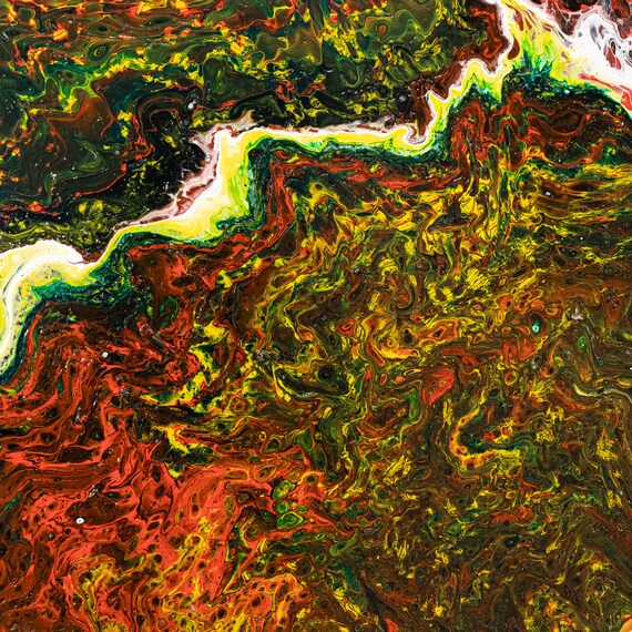 Rasta Acrylic Painting Abstract