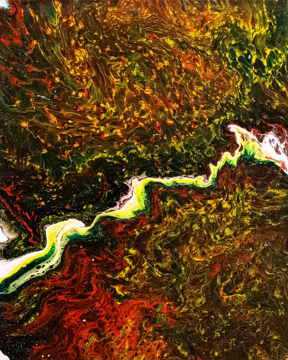 Rasta Acrylic Painting Abstract