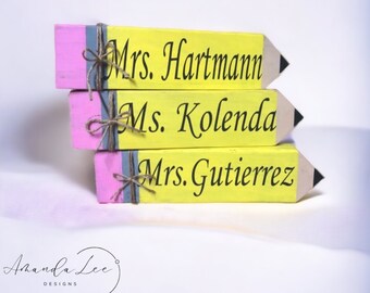 Teaching & Learning Personalized Teacher Shelf Block Gifts - Etsy