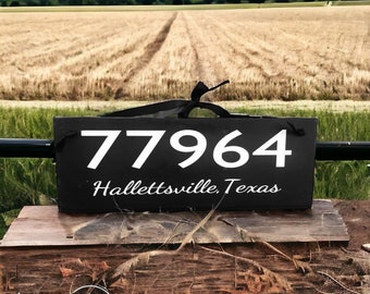 Zip Code Sign - Etsy