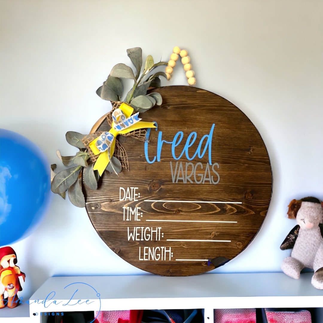 Hospital Door Hanger for Boy, Baby Boy Personalized Gift, Baby Boy Sign ...