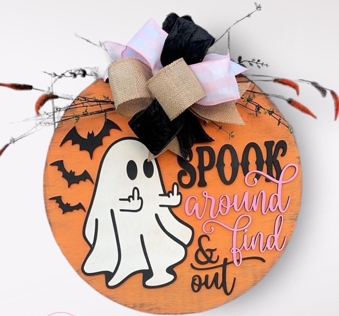 Funny Ghost, Halloween Ghost, Funny Halloween Decor, Farmhouse ...