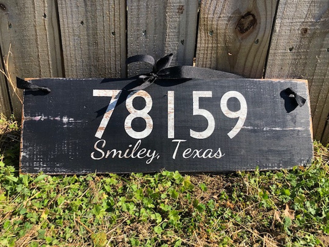 Custom Zip Code Sign Hometown Zip Code Sign Housewarming Gift ...