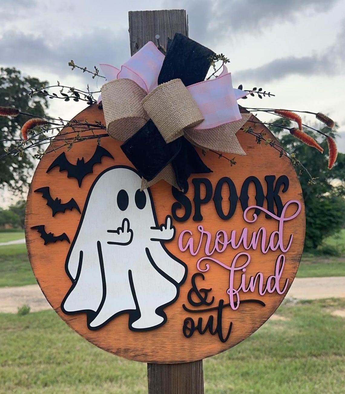 Funny Ghost, Halloween Ghost, Funny Halloween Decor, Farmhouse ...