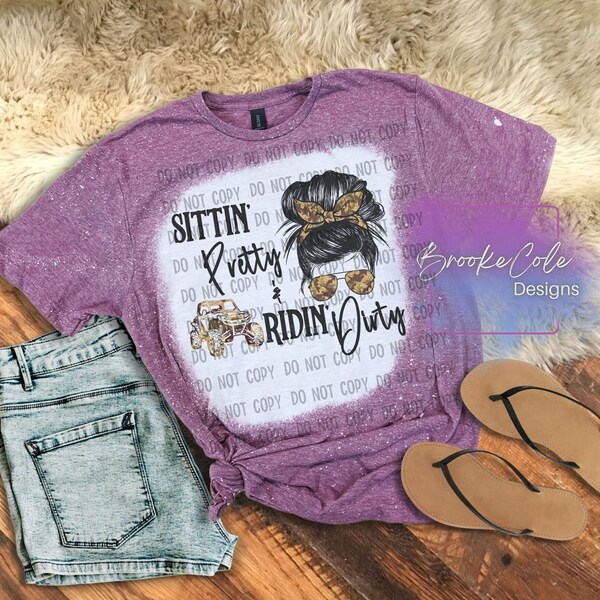 Sitting Pretty Riding Dirty Svg - Etsy