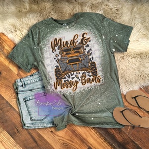 Mud & Messy Buns Shirt, Side by Side Shirt, Sxs Shirt, Mudding Shirt ...