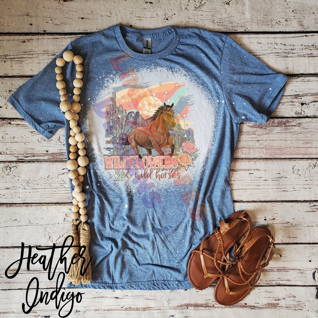 Wildflowers & Wild Horses Shirt, Wildflowers, Horses, Country, Country ...