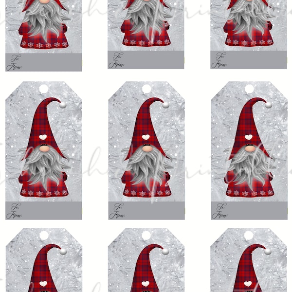Gnome Christmas Clipart - Etsy
