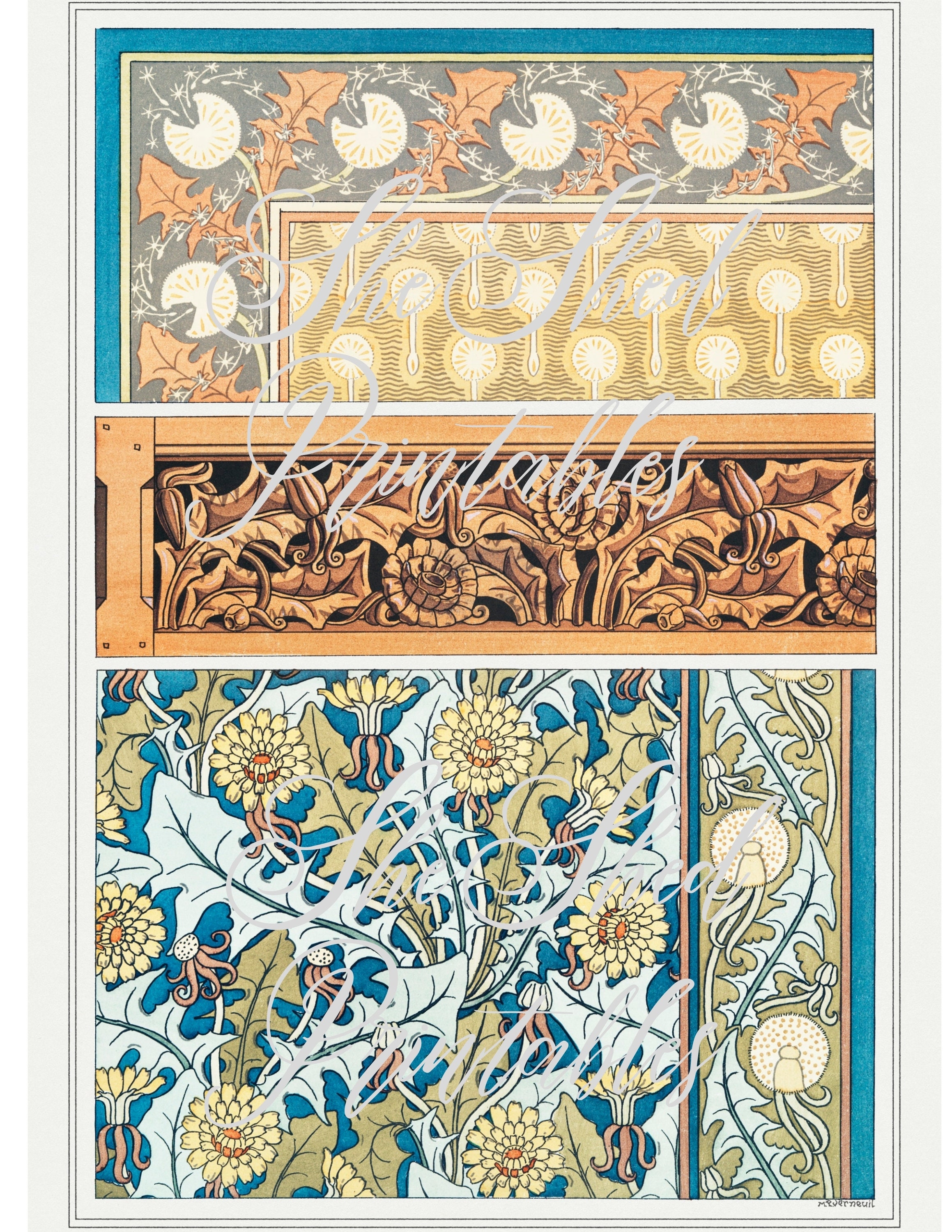 Vintage Flower Pattern Public Domain