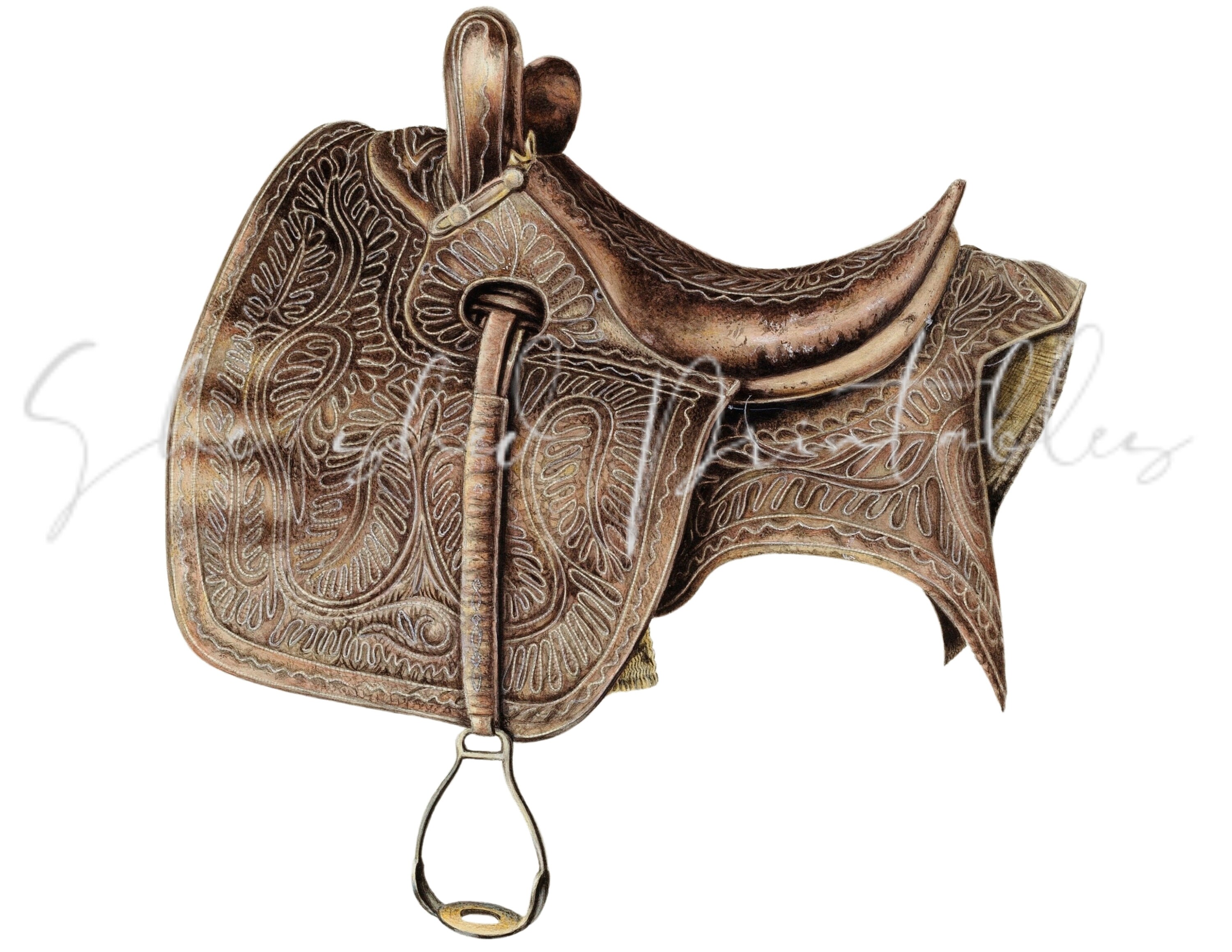 Early 1900s Western Saddle