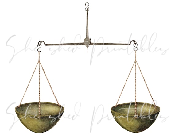 Vintage Scale Illustration Digital Download DIY Crafts - Etsy