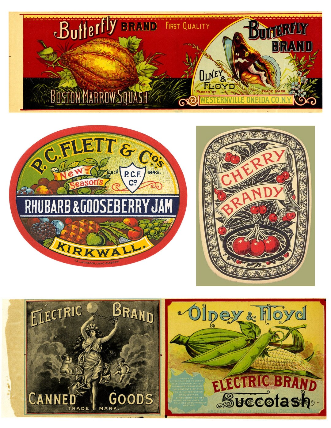 Vintage Labels Digital Download, Vintage, DIY Crafts, Clipart, JPG ...