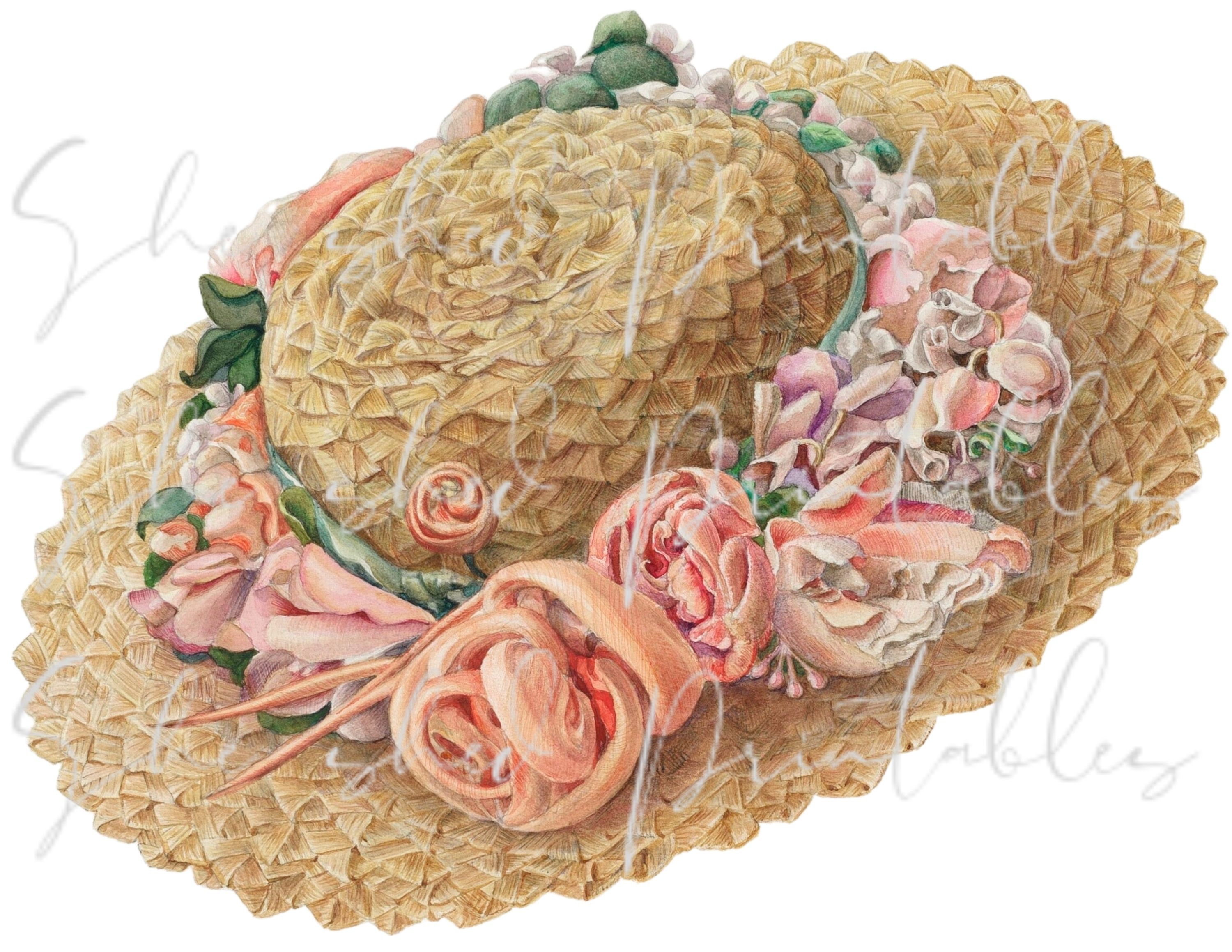 Early 1900's Woman's Hat Instant Digital Download, Vintage, DIY Crafts ...