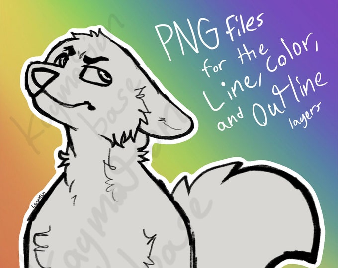 Annoyed Furry Fursona Discord Telegram Sticker Base Png Files for the ...