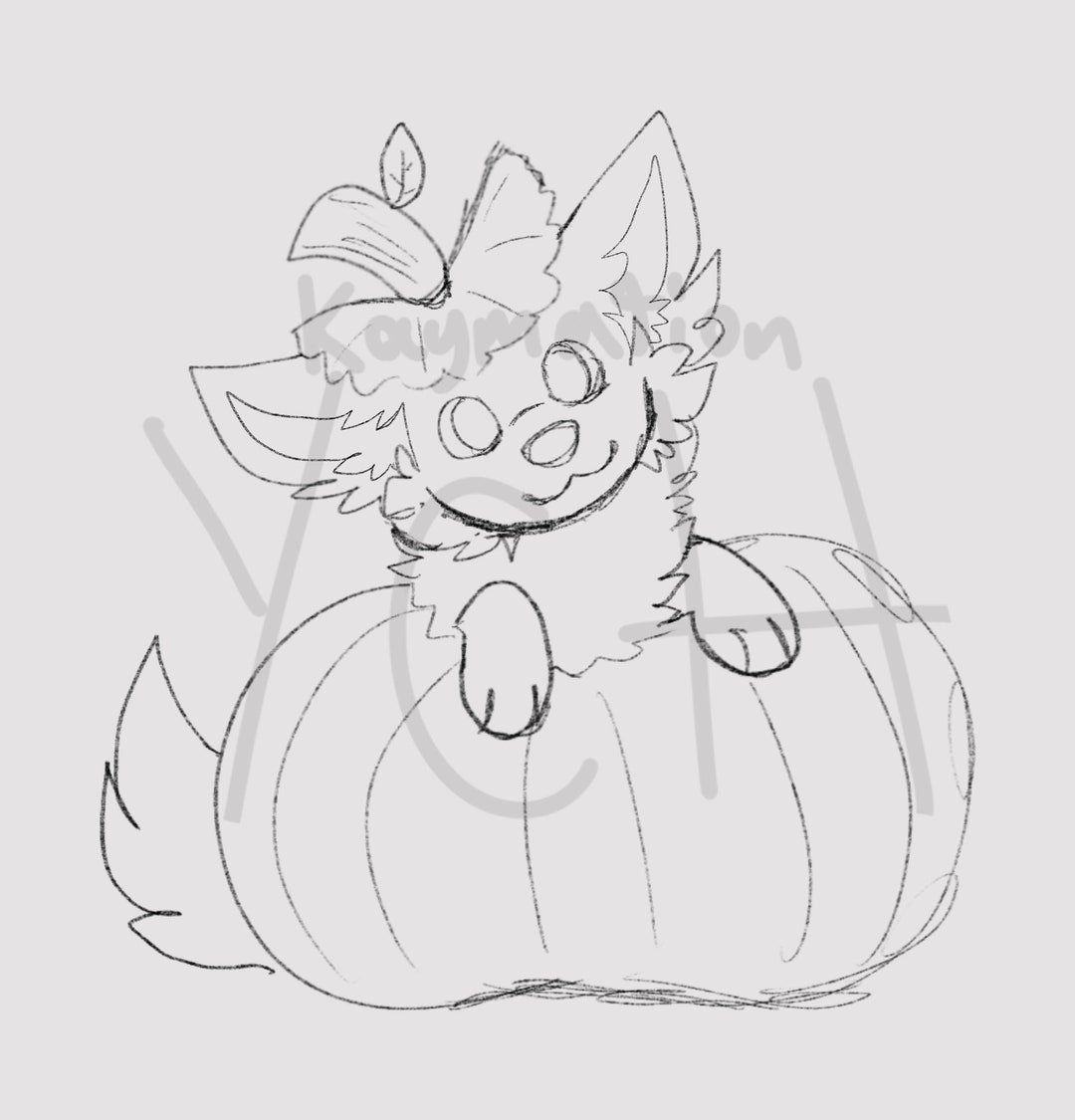 Cute Pumpkin Thanksgiving/halloween Furry Fursona YCH ***READ ...