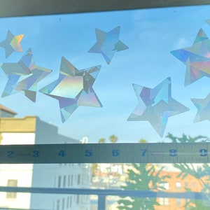 Star Suncatcher Stickers, Set of 9 Rainbow Maker Stickers, Rainbow ...