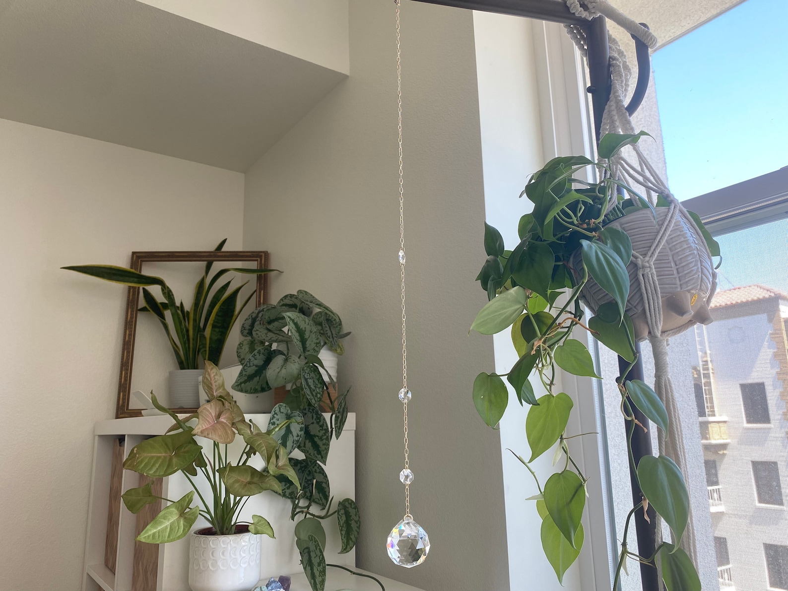 Gold Dripping Gem Crystal Suncatcher Rainbow Maker - Etsy