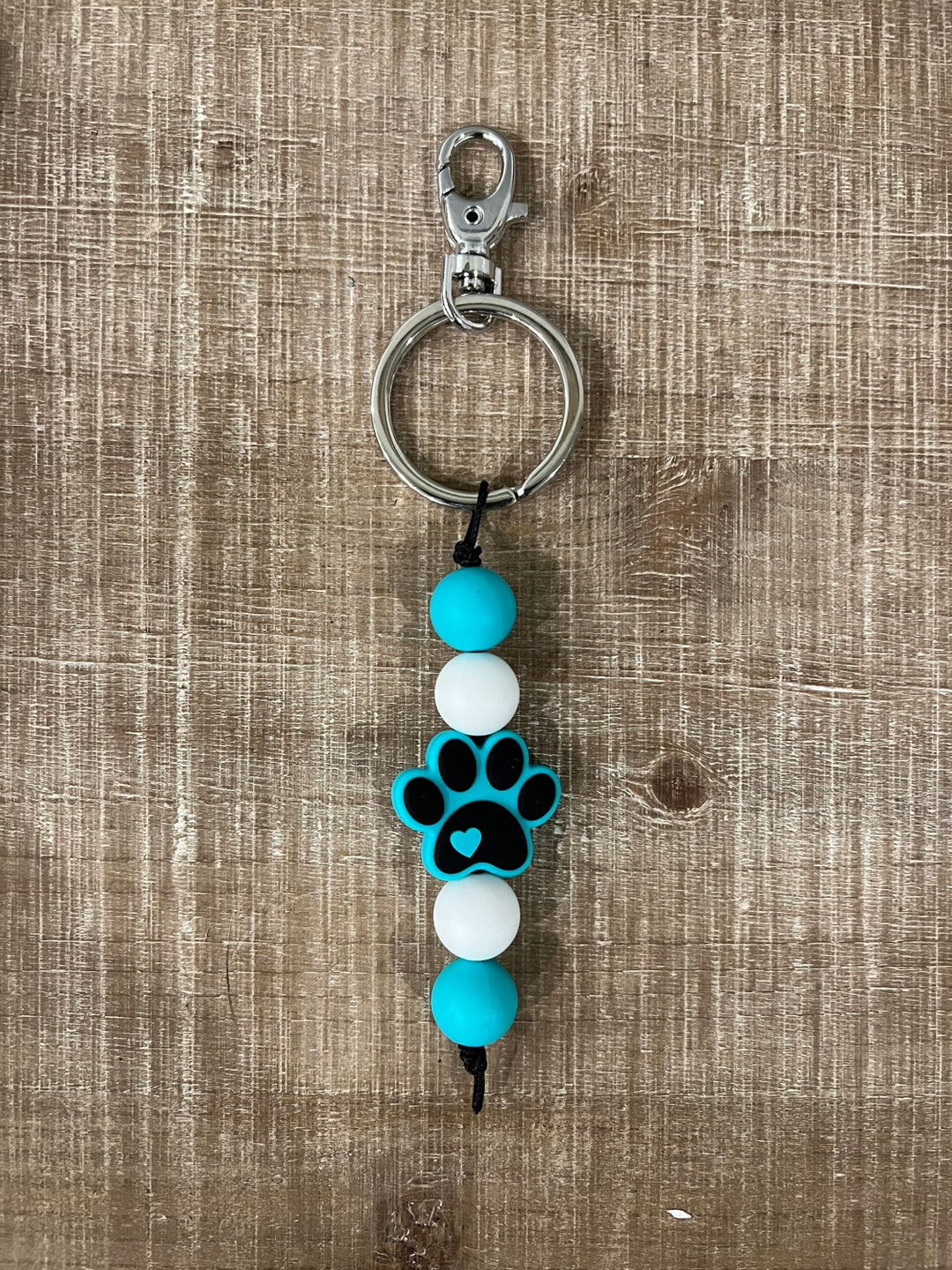 Dog Paw Keychain - Etsy