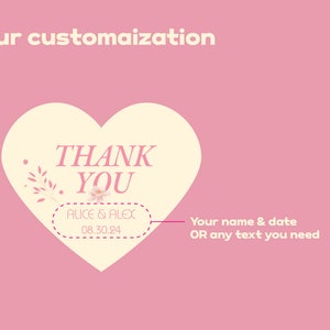 Wedding Lovely Sticker / Wedding Favor / Thankyou Sticker / Marriage ...