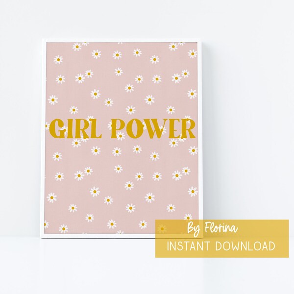 Girl Power Wall Art - Etsy