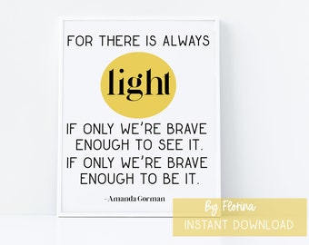 Amanda Gorman Print, Hill We Climb, Poem, Poster the Hill We Climb ...