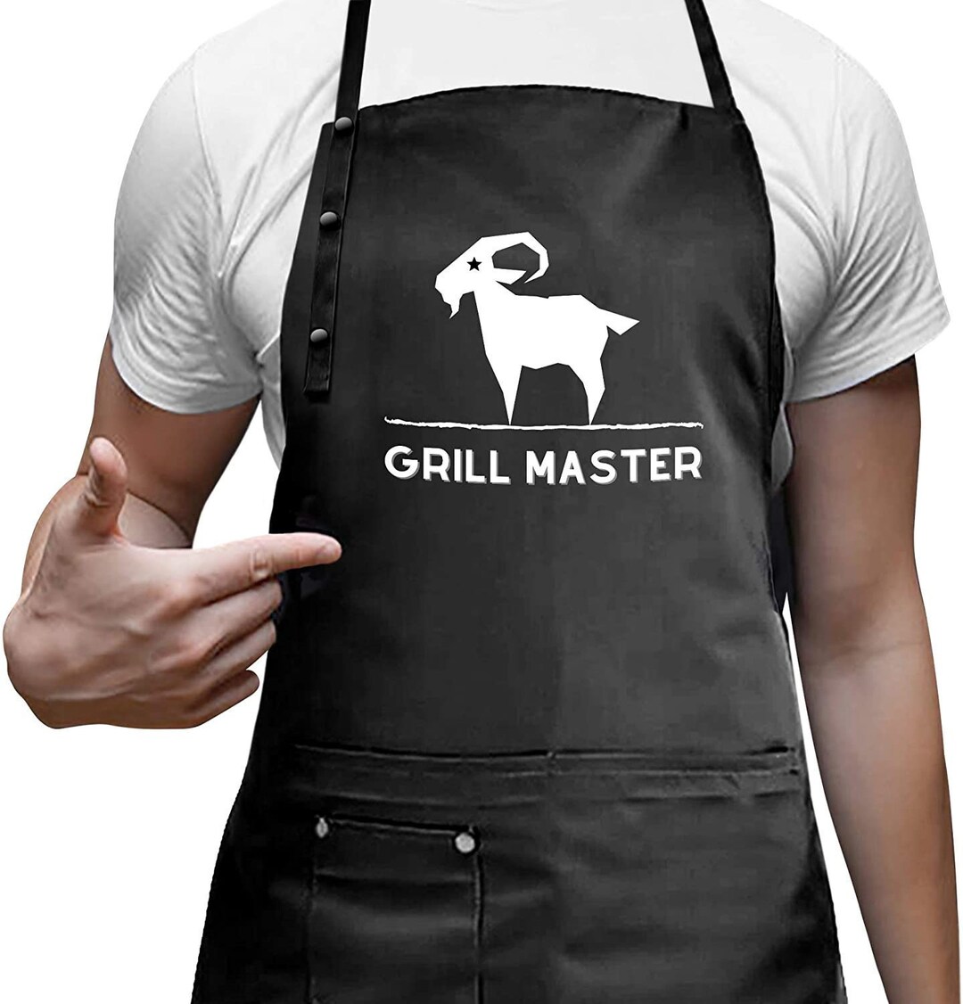CLEARANCE GOAT Grill Master Cooking Apron Adult Men and Women, Perfect ...
