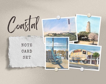 Coastal Note Card - Etsy