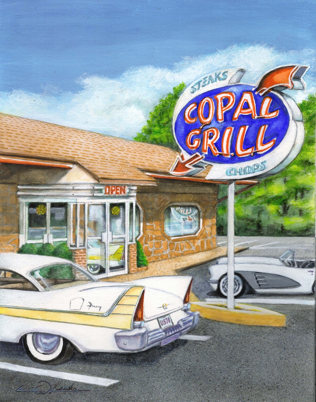 Copal Grill Giclée Print - Etsy