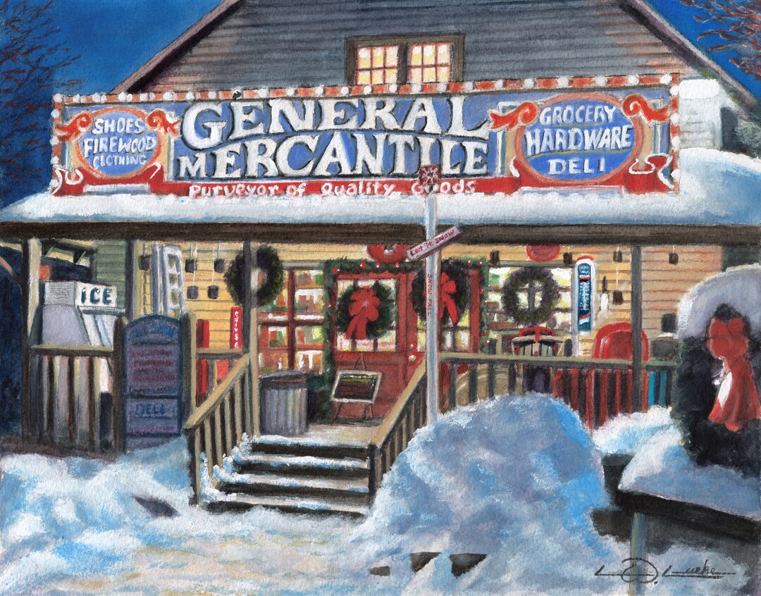 Fred's General Mercantile Giclée Print - Etsy