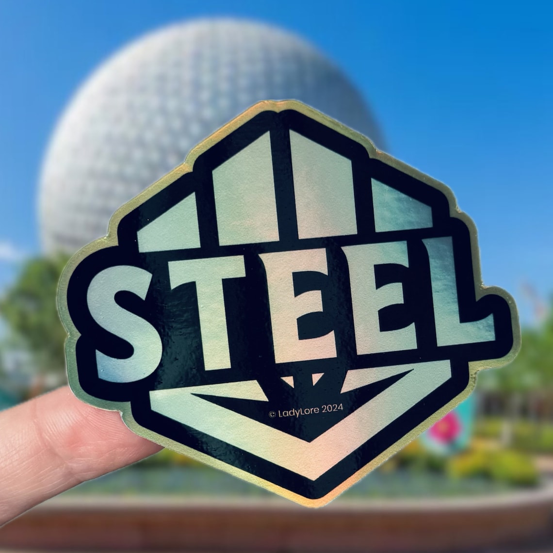 Steel Ink Lorcana Inspired Holographic Vinyl Sticker for Laptop / Water ...