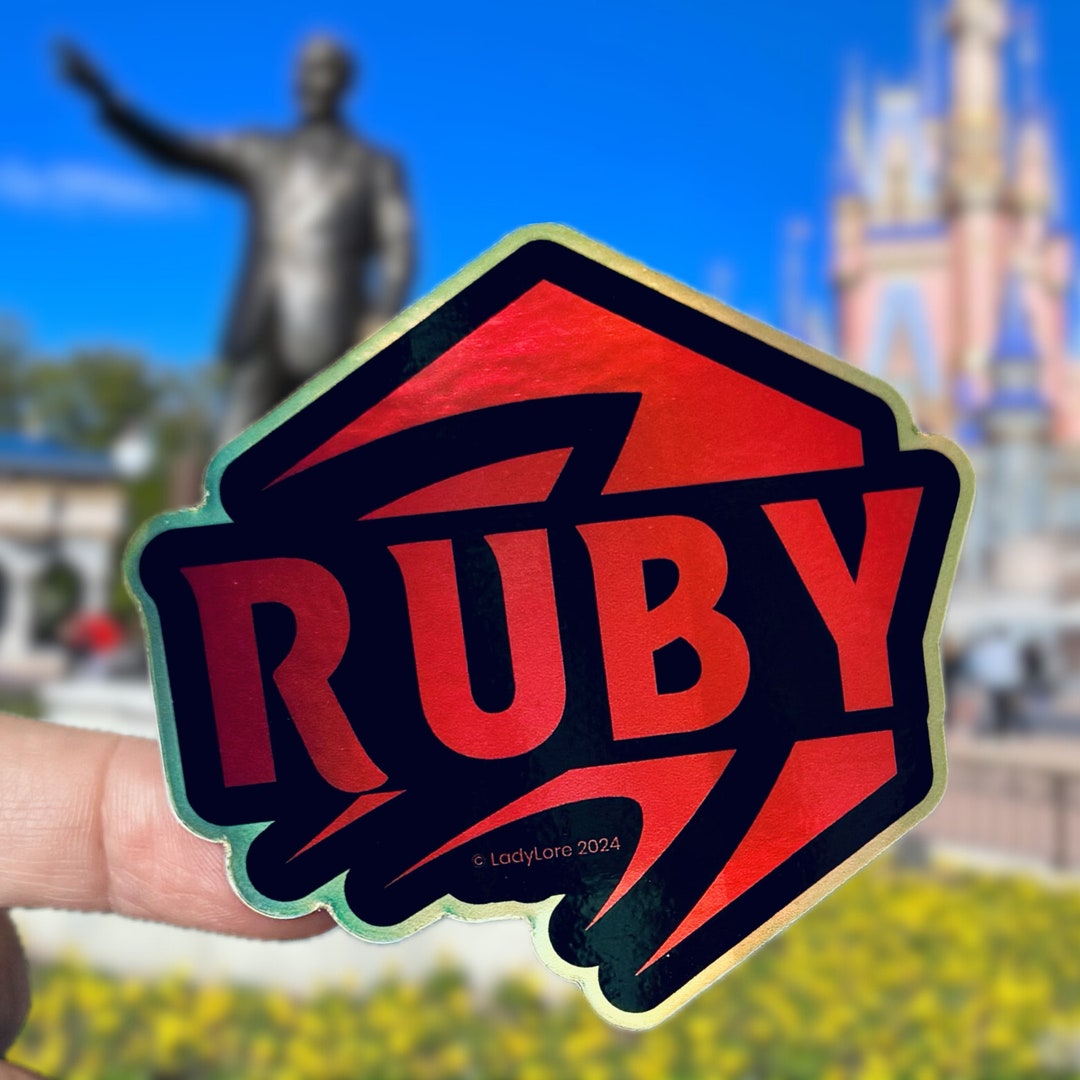 Ruby Ink Lorcana Inspired Holographic Vinyl Sticker - Etsy