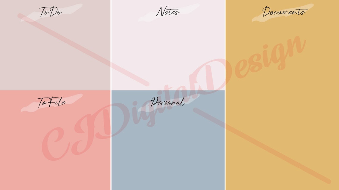 Modern Desktop Wallpaper Organizer, Desktop Background, Instant ...