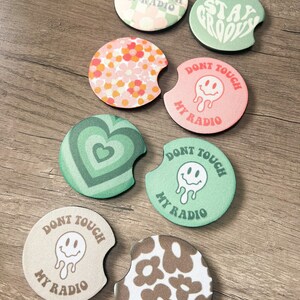 Dont Touch My Radio Car Coasters / Cute Car Accessories / Retro Car ...