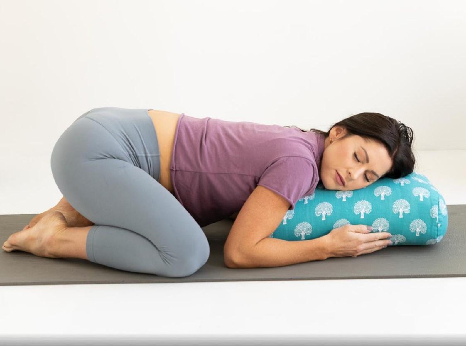 Organic Cotton Yoga Bolster: Travel Size, Interchangeable Cover & Carry ...