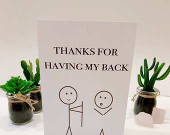Funny Thank You Card - Etsy