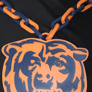 Chicago Bears 3d Printed Chain - Etsy