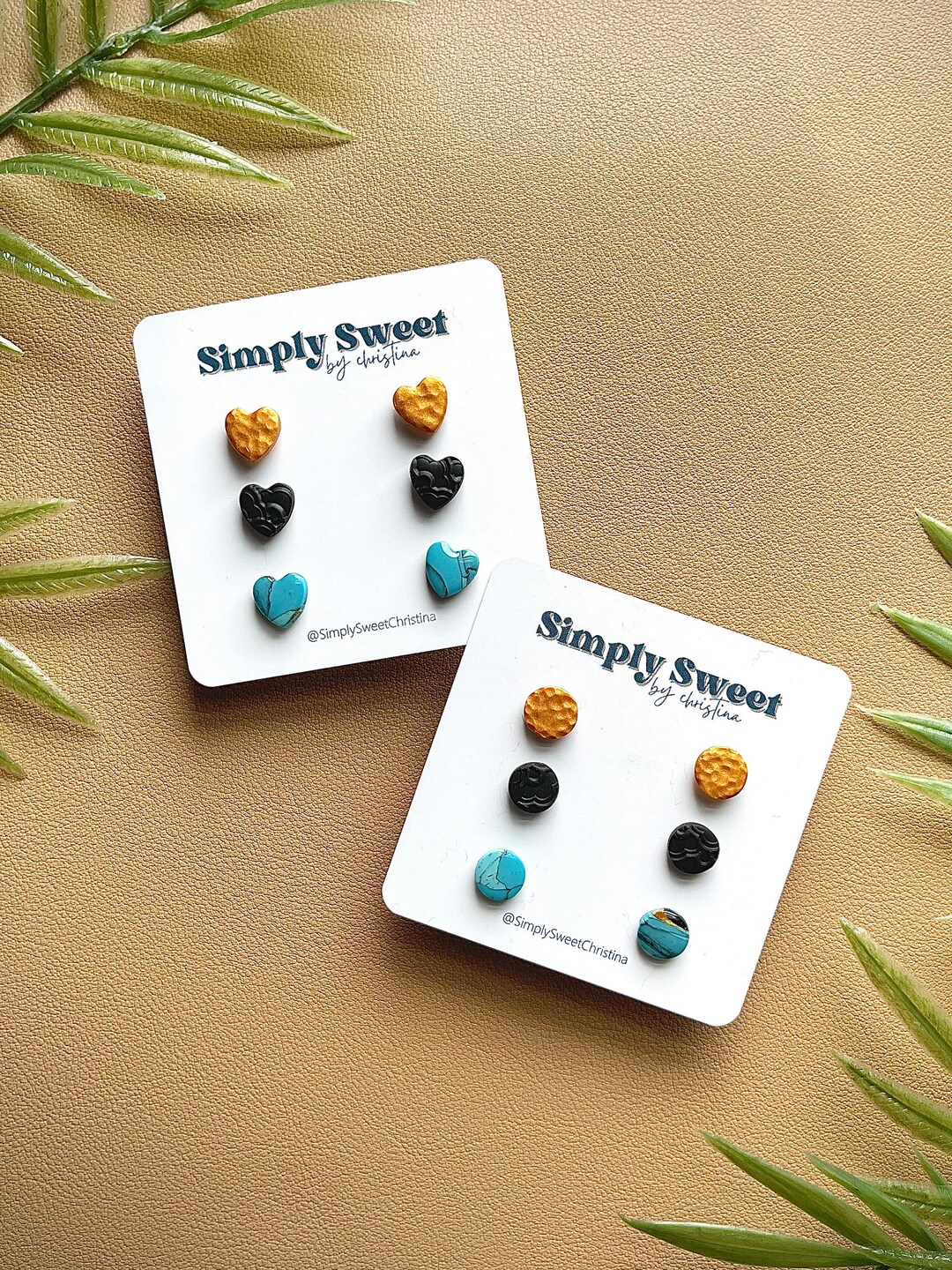 Mini Stud Earring | Minimal Clay Earring | Feminine Earrings With ...